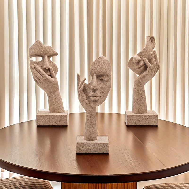 ArteMystique – Abstract Mask Figurines Set for an Artistic & Stylish I